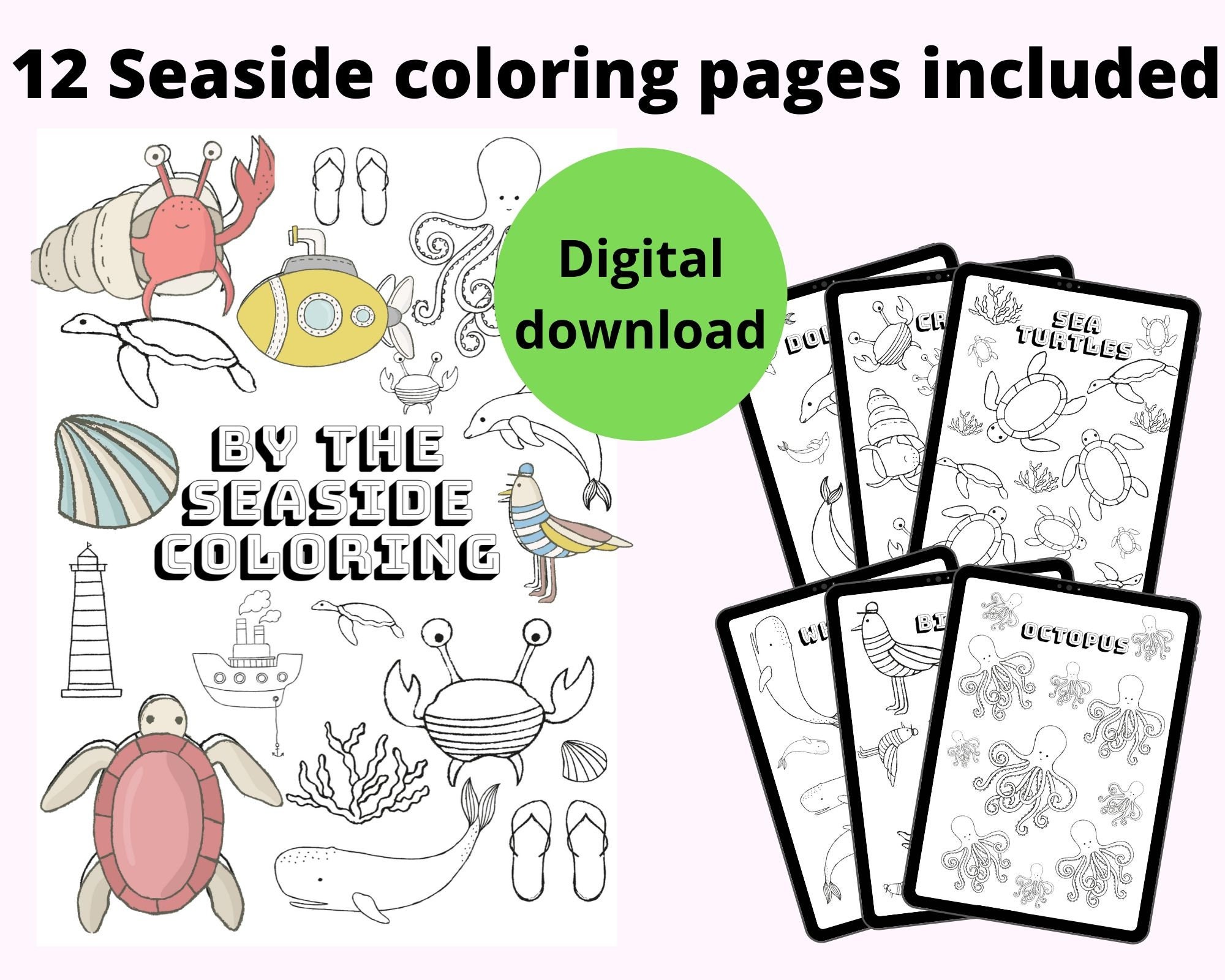 Printable Coloring Pages for Kids Coloring Pages Bundle - Etsy