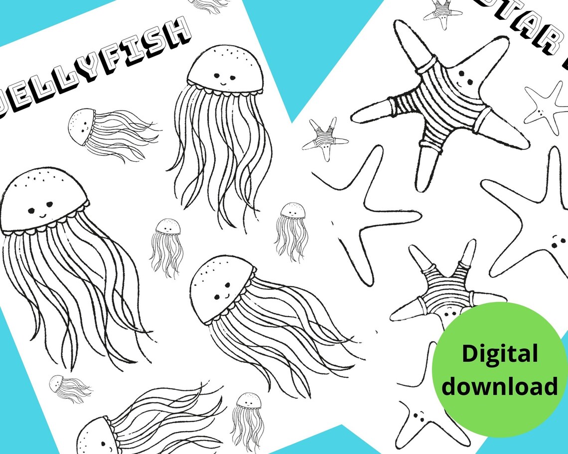 Printable Coloring Pages for Kids Coloring Pages Bundle - Etsy