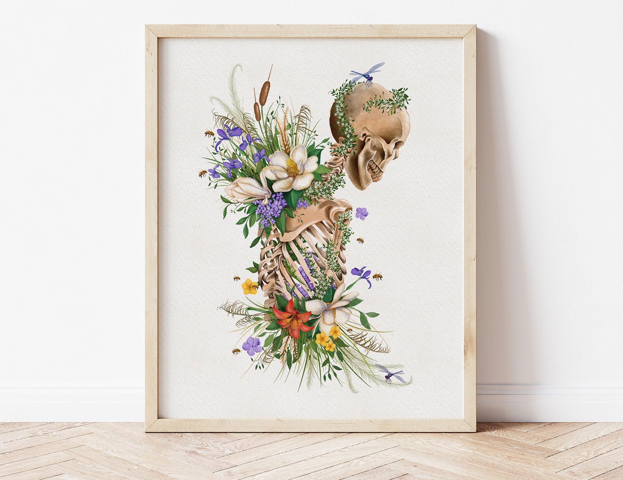 Skeleton Art Flowers