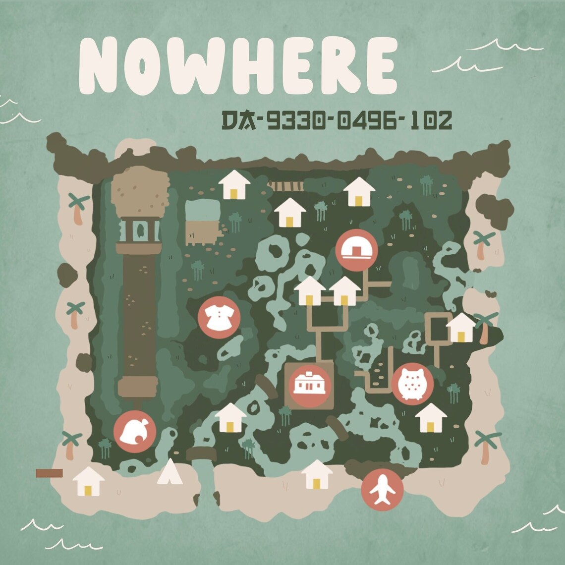 Custom Animal Crossing Map Design - Etsy