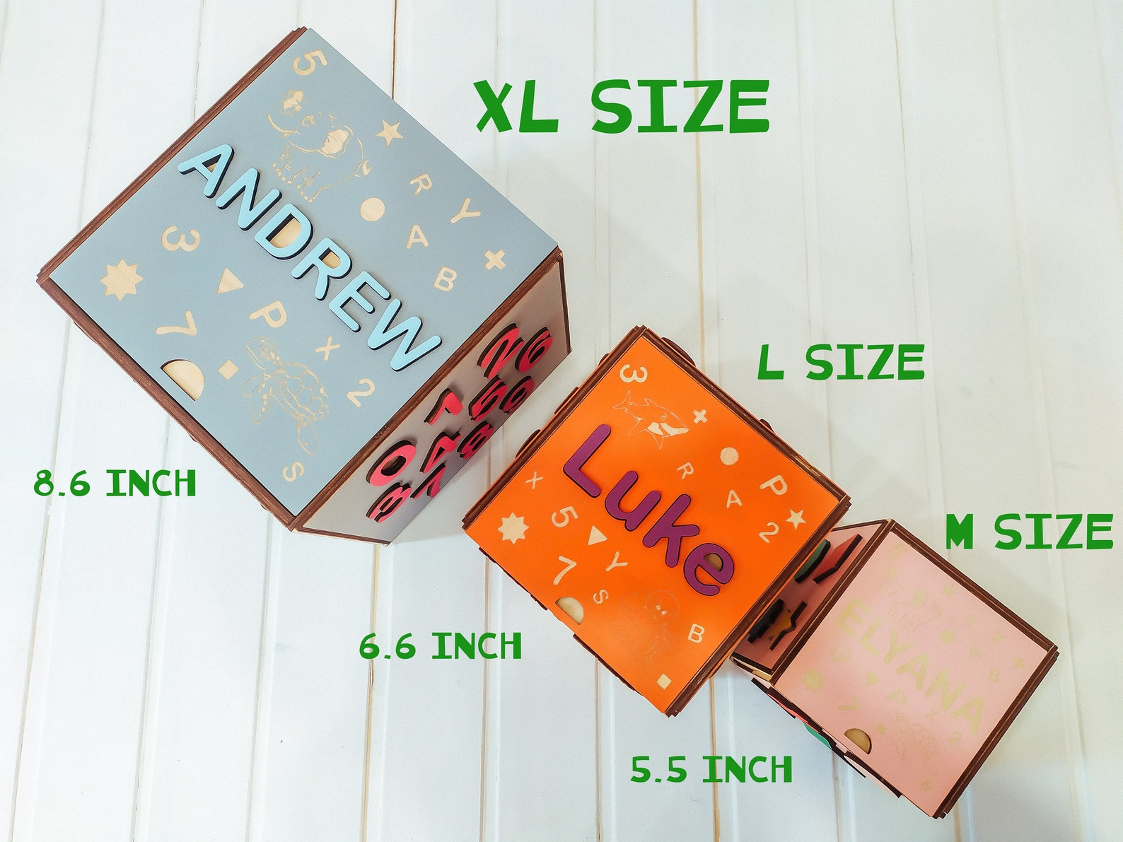 Personalized name puzzle for child Busy cube Busy board | Etsy