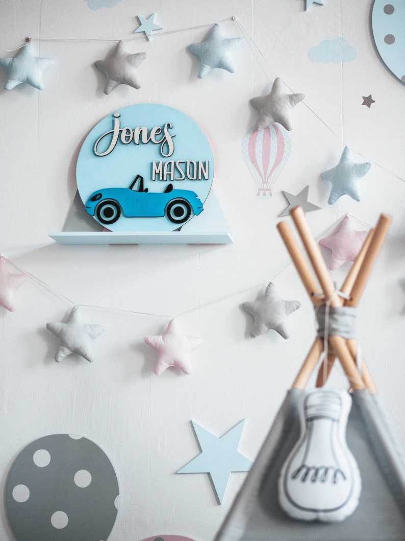 Personalized Wooden Baby Name Sign Nursery Decor Newborn - Etsy