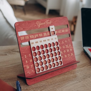 Gift for Him Desk Calendar Desk Accessories Office Decor Perpetual ...