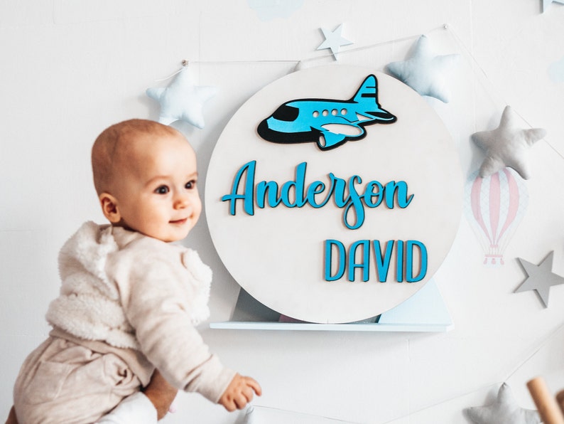 Personalized Wooden Baby Name Sign Nursery Decor Newborn - Etsy