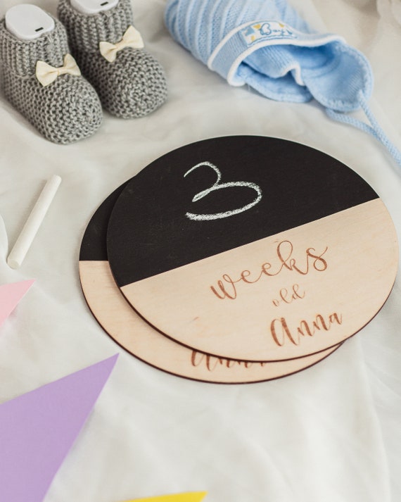 Baby Milestone Cards Baby Name Sign Birth Announcement Sign - Etsy