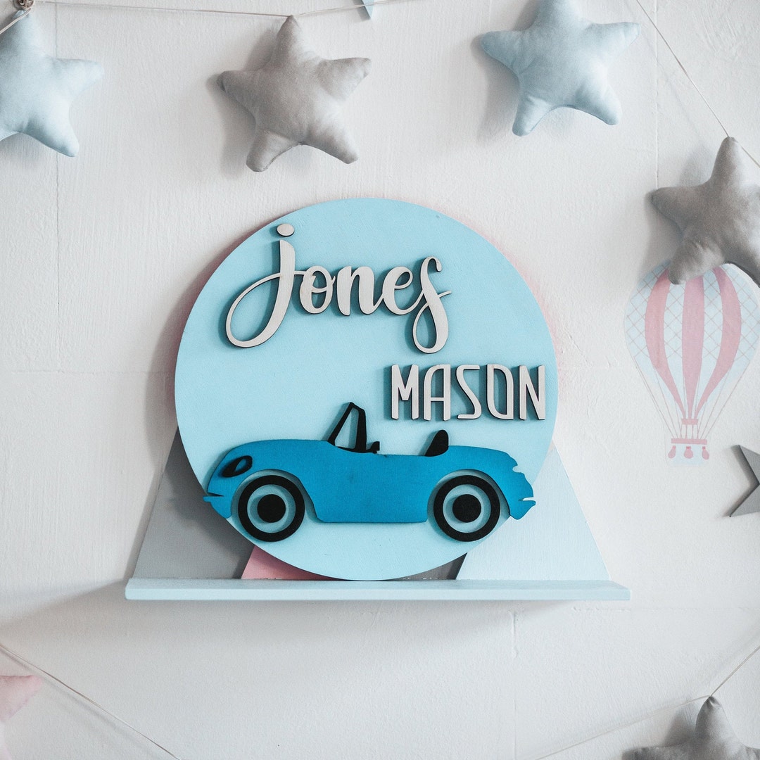 Personalized Wooden Baby Name Sign, Nursery Decor, Newborn Gift ...