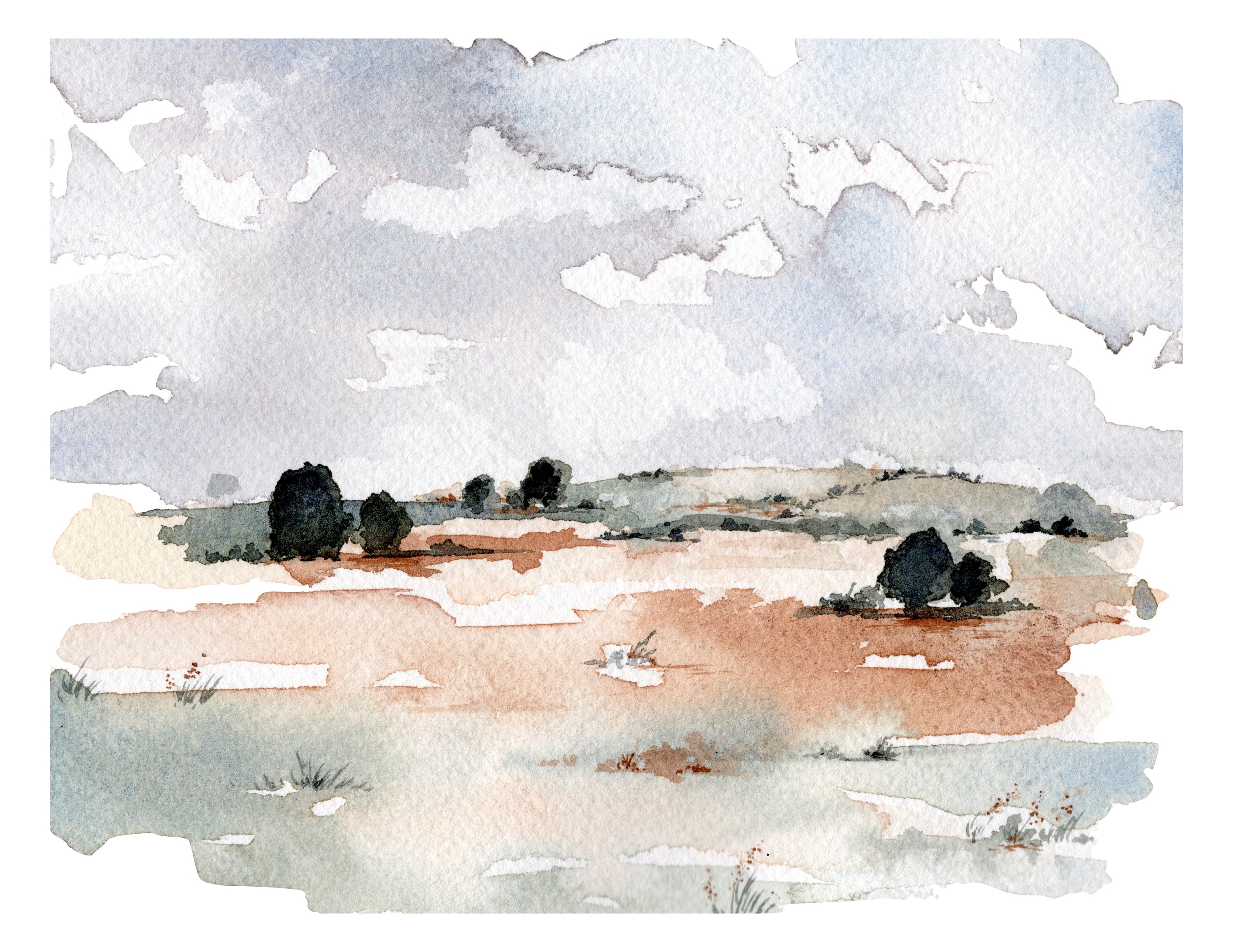 Distance / Watercolour Art Print - Etsy Canada