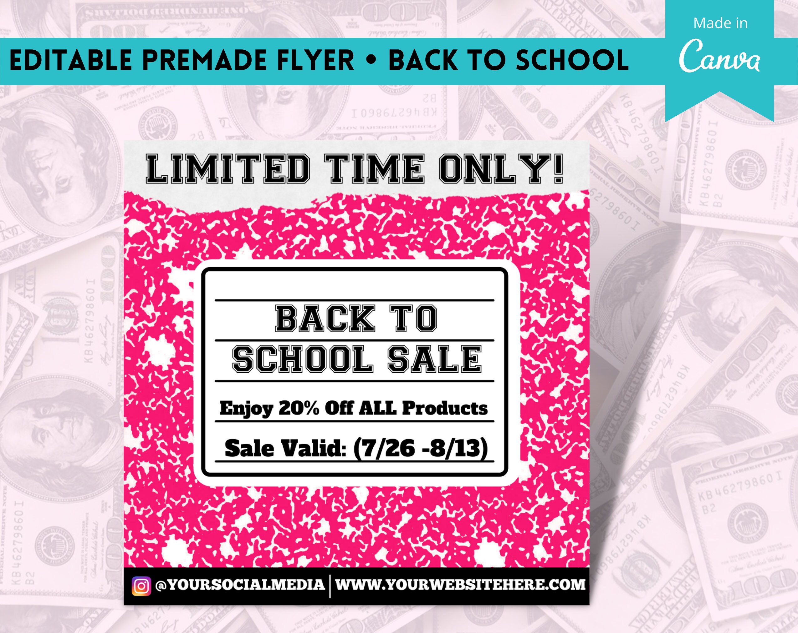 Back To School Sale Flyer