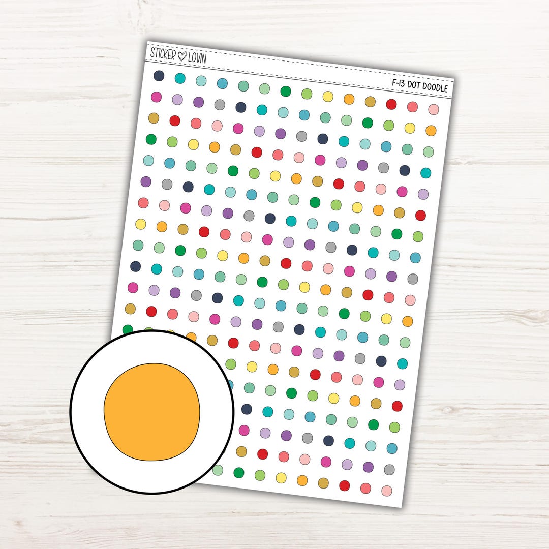 Dot Planner Stickers / Checklist Functional Planner Stickers / Planner ...