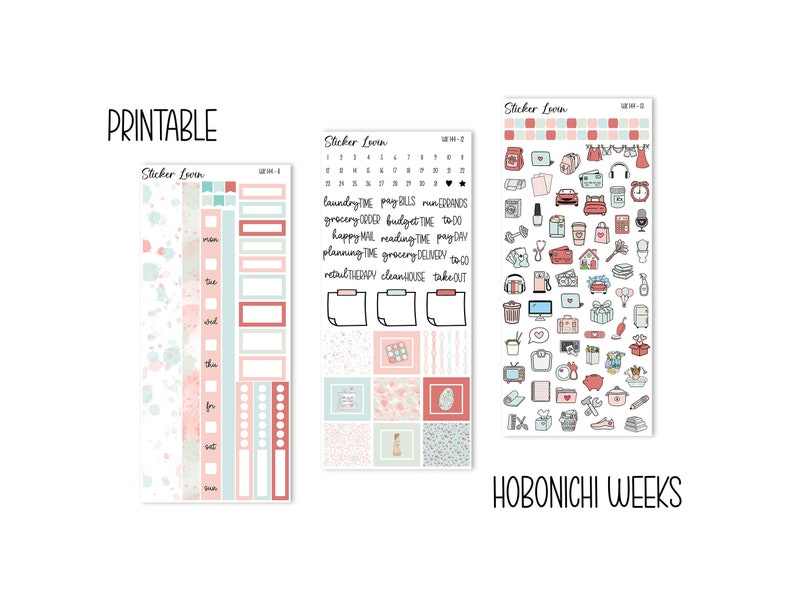 Printable Hobonichi Weeks Weekly Kit // Printable Planner - Etsy