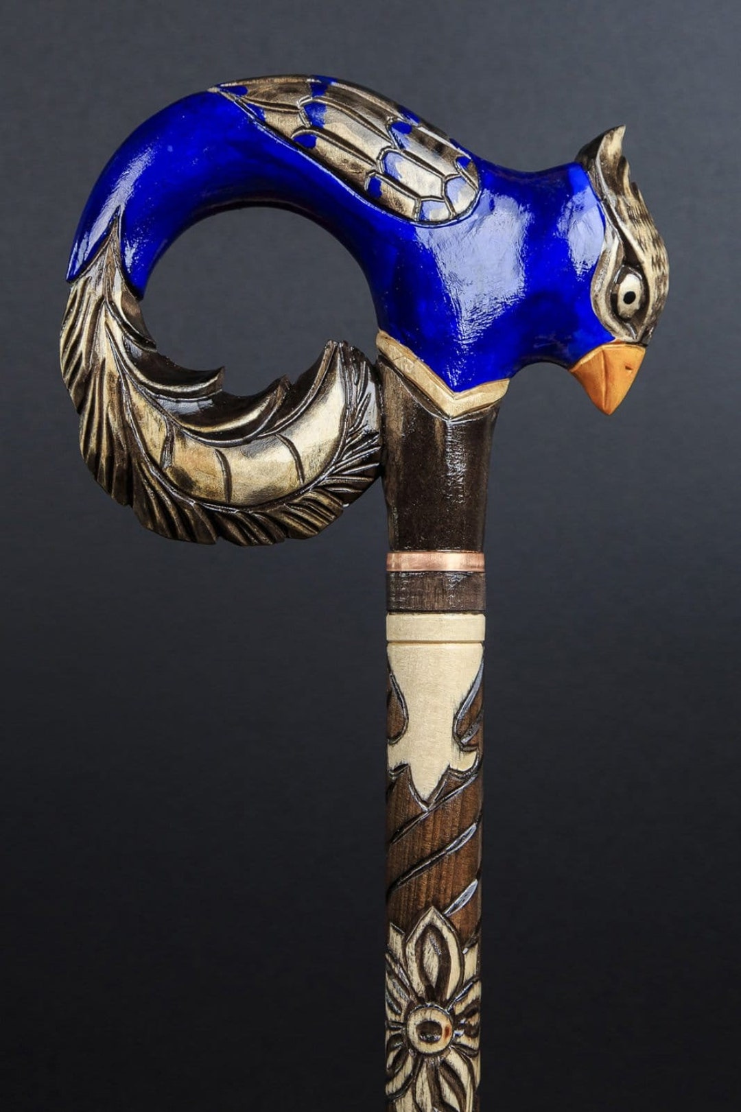 Royal Shepherd Walking Stick/ Hand Painted/handmade Product ...