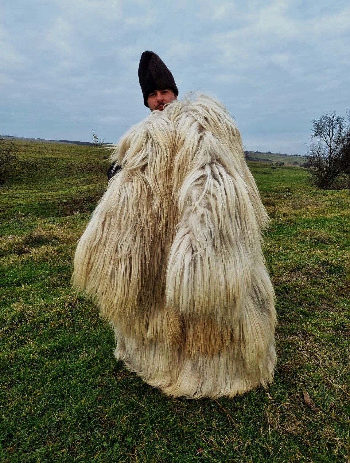 Royal Sheep Coat / Traditional Sheepskin / Romanian Legacy / Handmade ...
