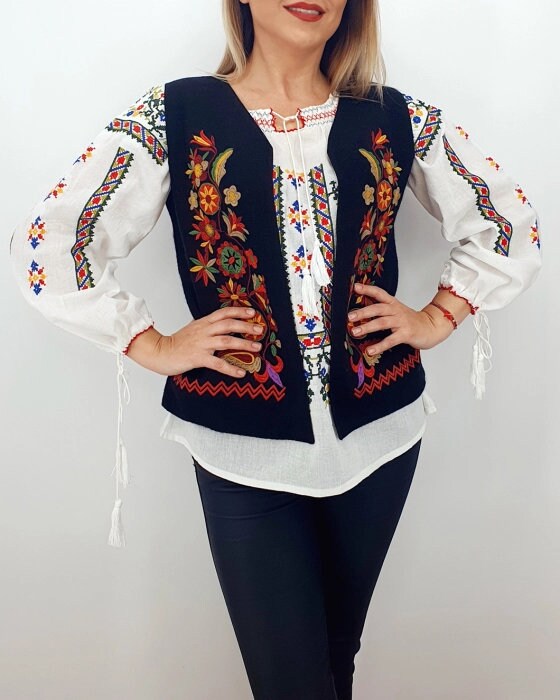 Traditional Romanian Vest" Angi 7 " /free Gift- Vosoud Aromatherapy ...