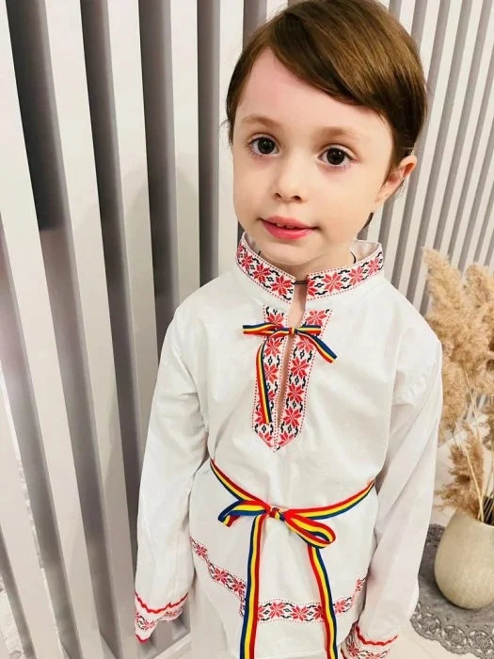 Traditional Romanian Costume for Boys "rares" / Manual Sewn Embroidery ...