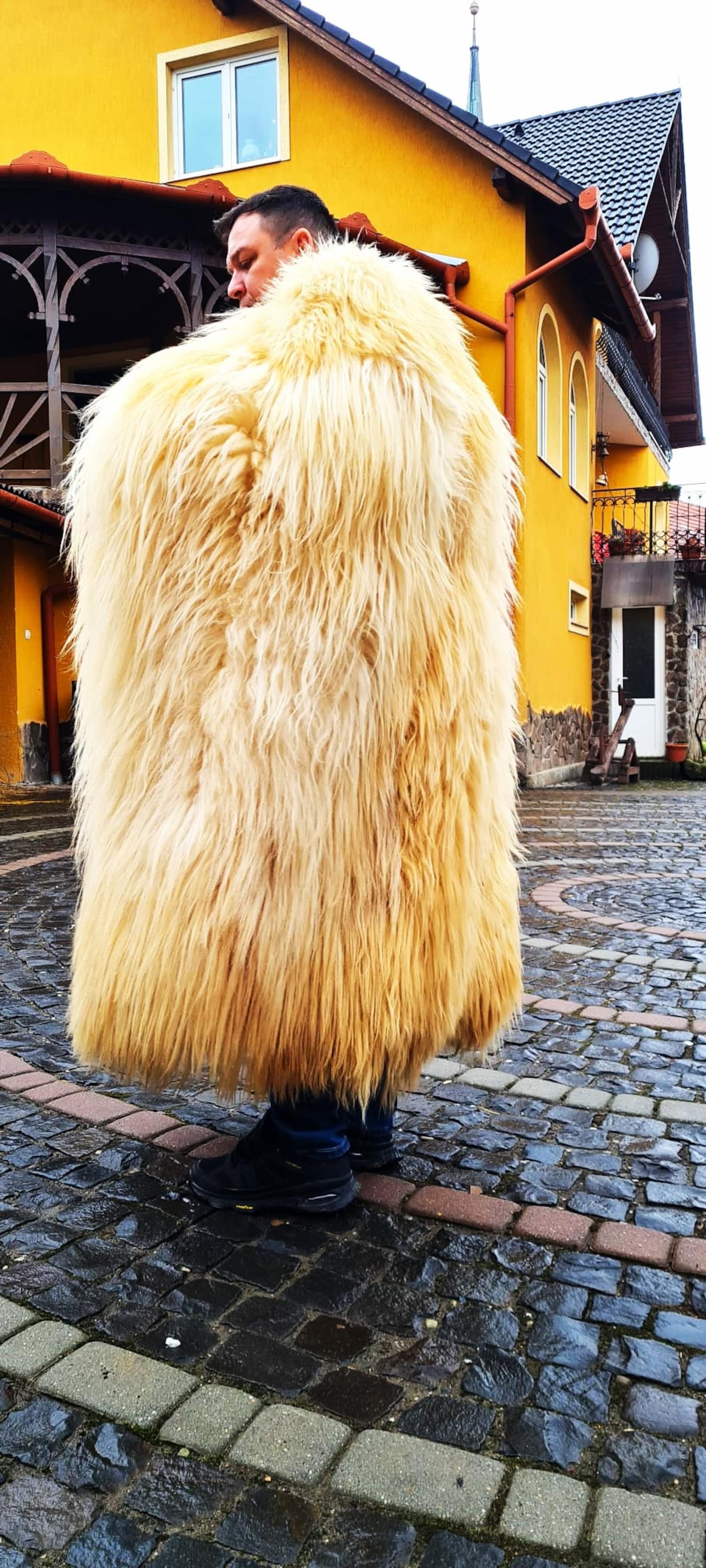 Royal Sheep Coat / Traditional Sheepskin / Romanian Legacy / Handmade ...