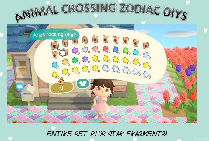 Animal Crossing: New Horizons Zodiac DIY Set All 12 DIYs Star | Etsy
