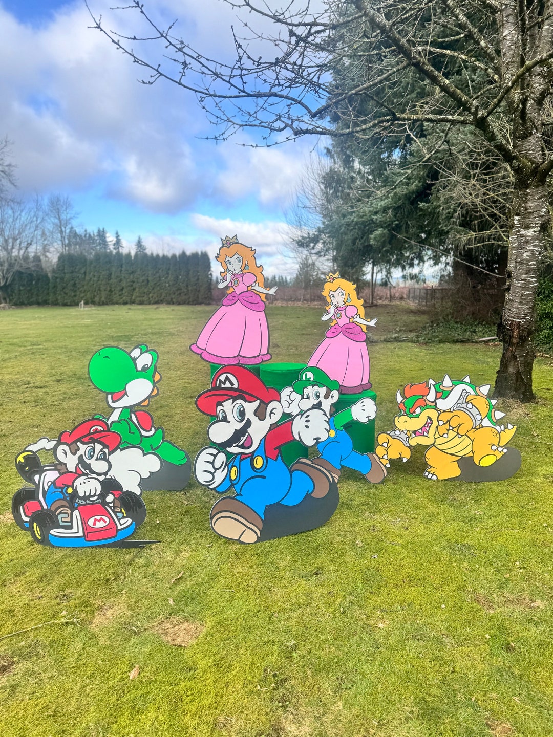 1ft - 2ft Mario Bros Standee ,luigi,princess Peach,or Yoshi,bowser ...
