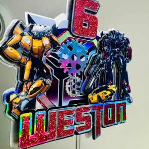 Bumble Bee ,transformer Theme Inspired Caketoppers - Etsy