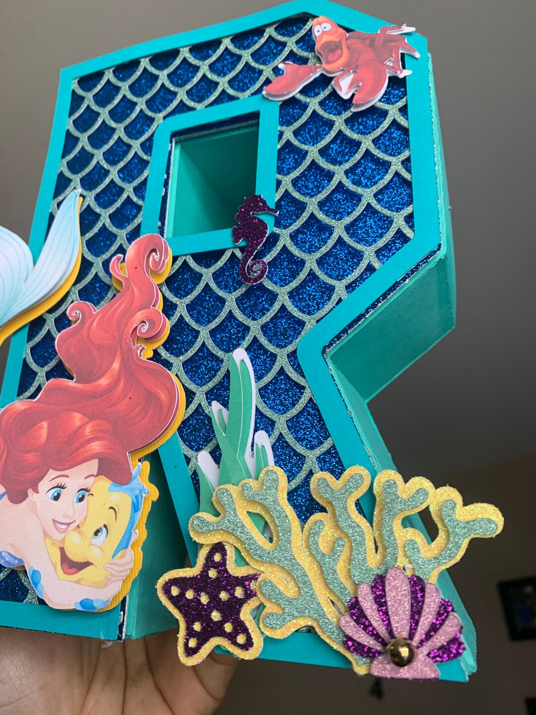 Mermaid Ariel Little Mermaid 3D Letter, - Etsy