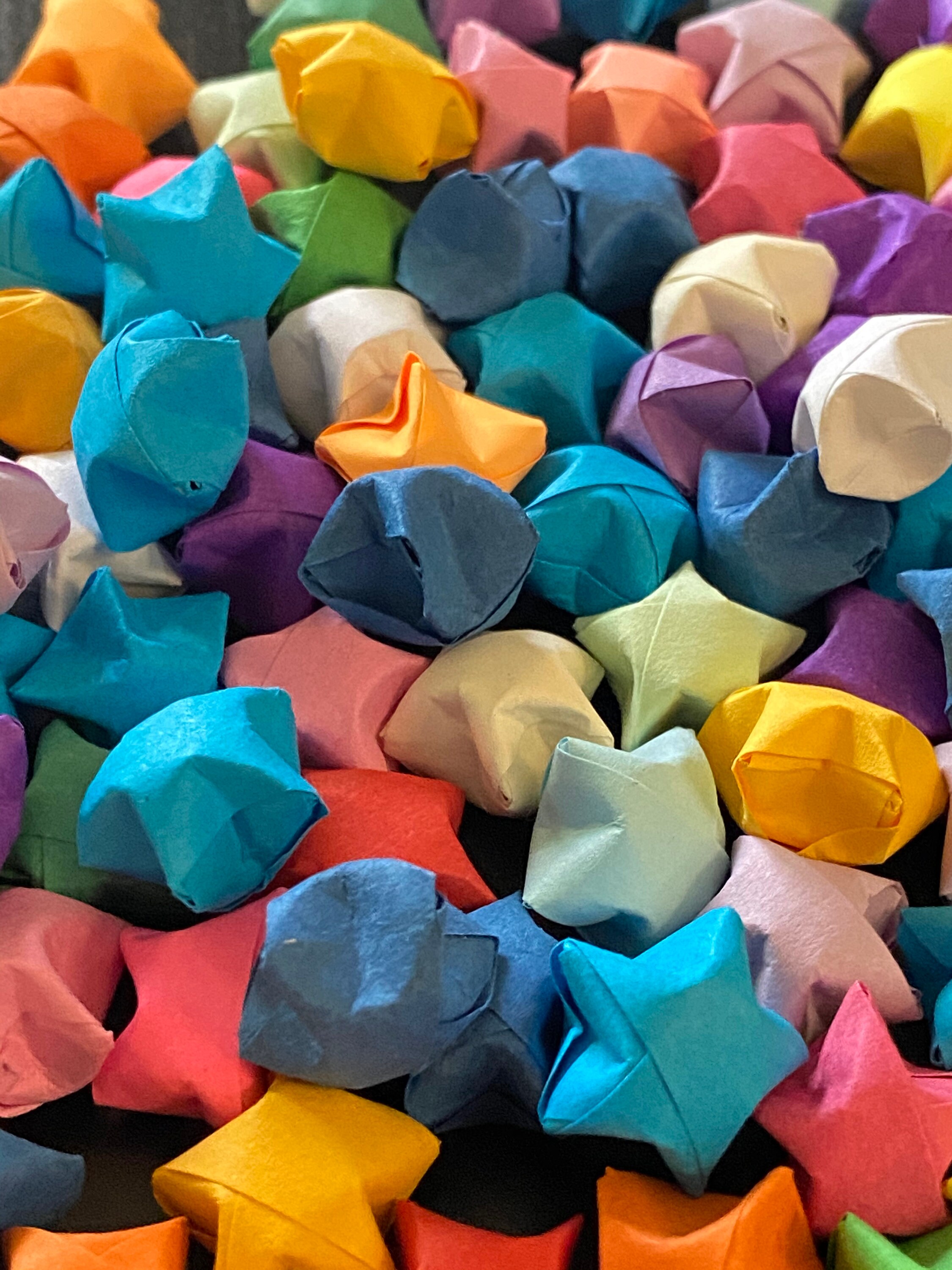 Origami Lucky Stars Mini Sized Assorted Origami Stars | Etsy