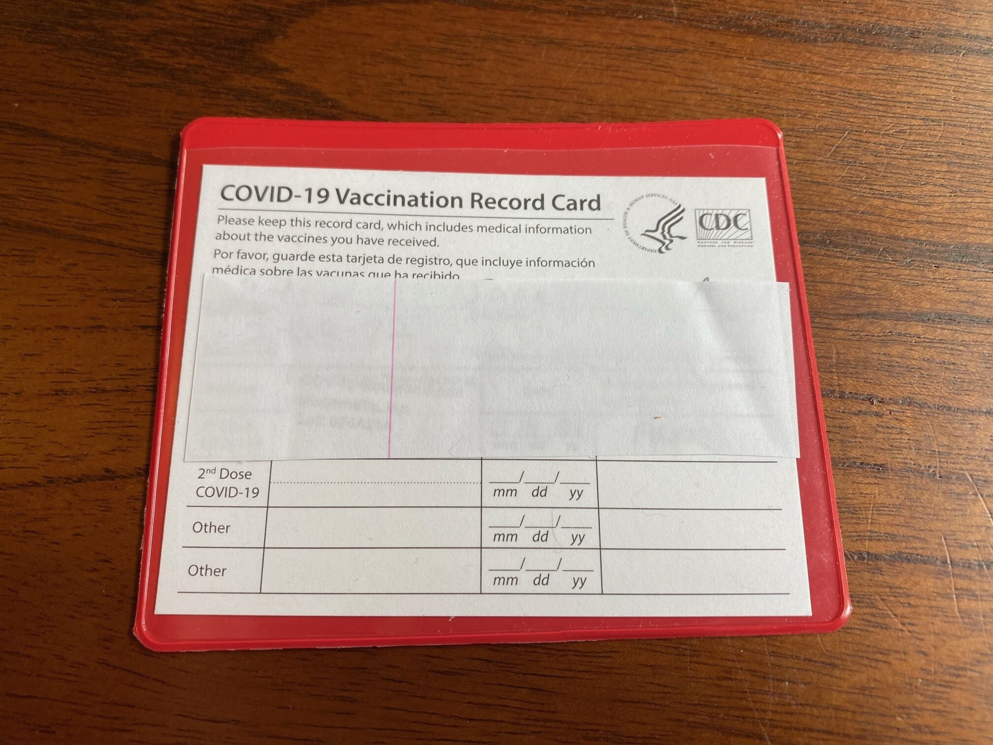 Vaccinated Vinyl Vaccine Card Cover for 4x3 CDC | Etsy