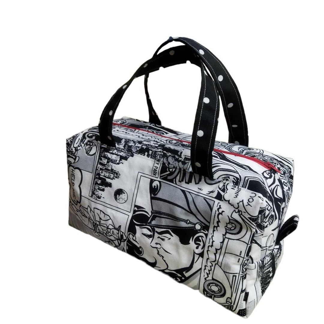 Black and White Handmade Comic Art Comic Bag - Etsy