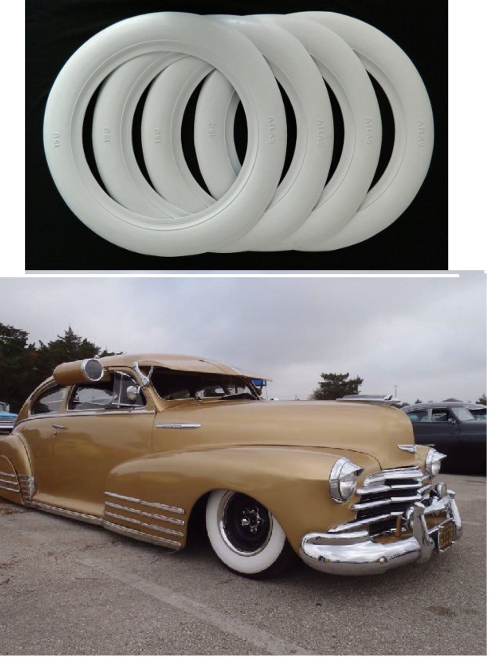 16 Rim 3 Inch Wide White Wall Portawall Tire Insert Trim | Etsy