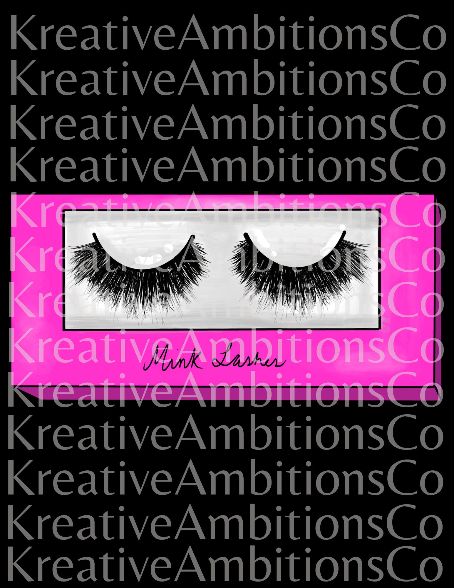 Solid Color Lash Packaging Vector Graphics False Lash Packaging Design ...