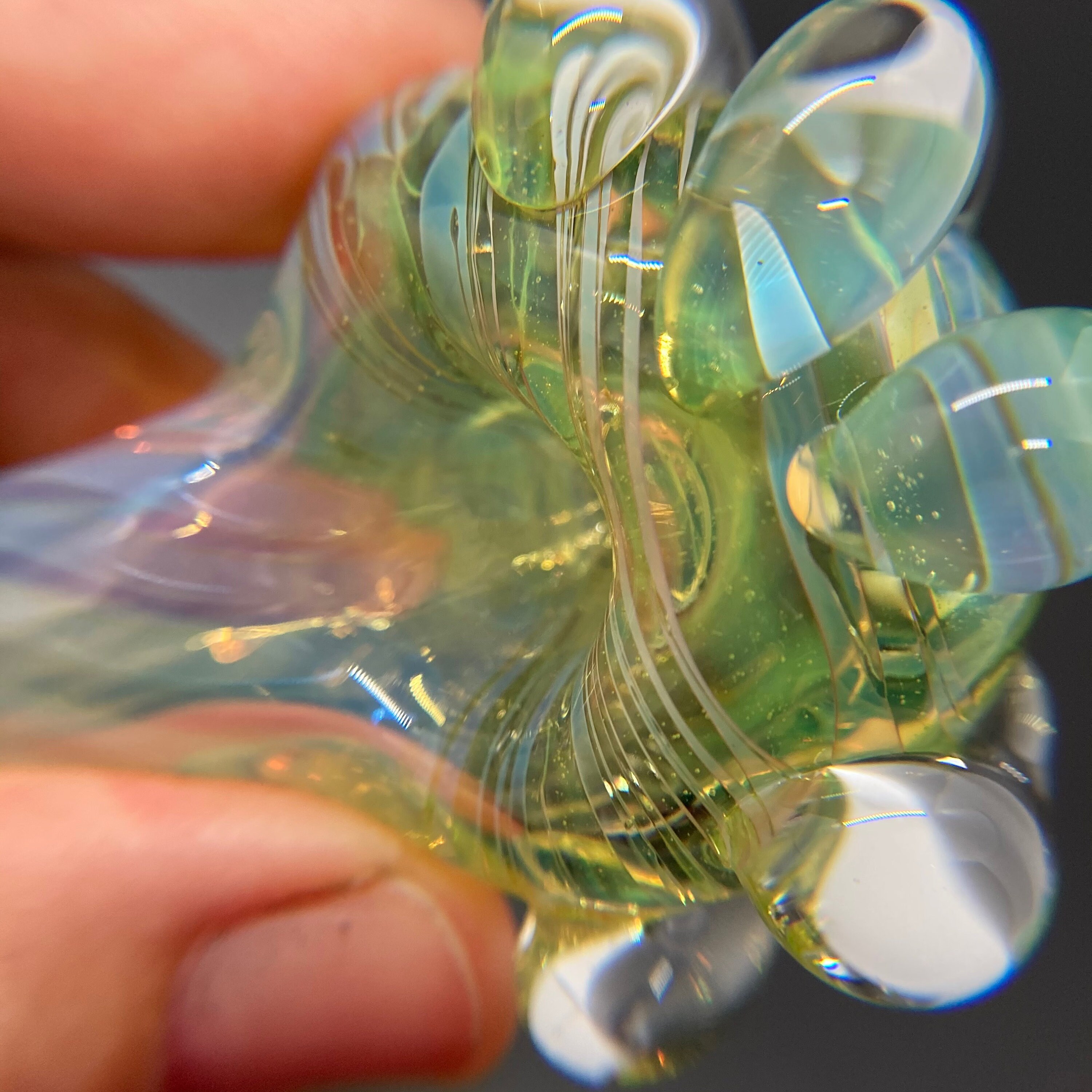 Slime Green Glass Pipe. Made By Rob. 72 | Etsy