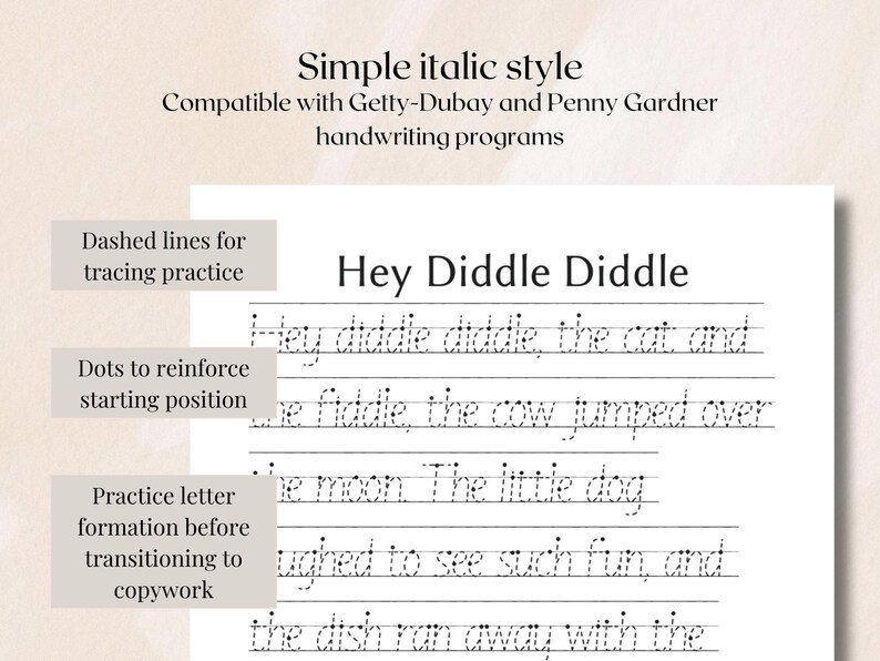 Handwriting Worksheet Printable Kindergarten Copywork First Grade ...