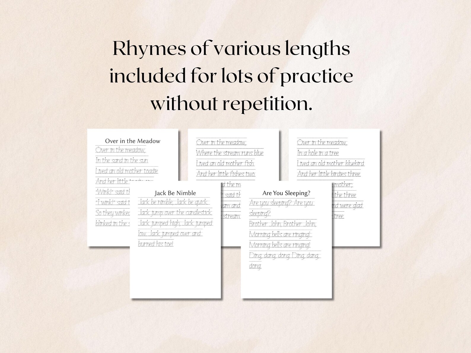 Handwriting Worksheet Printable Kindergarten Copywork First Grade ...