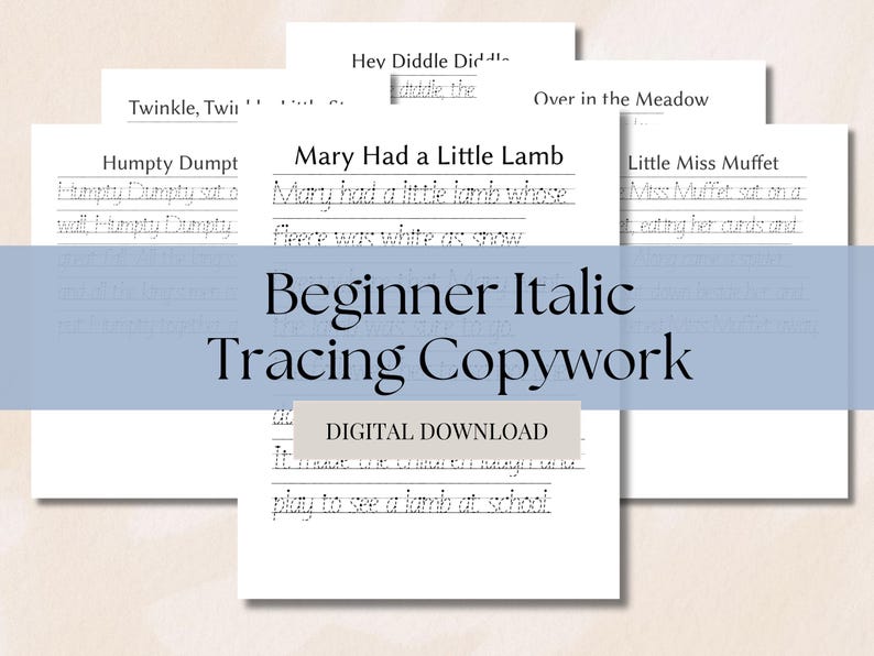 Handwriting Worksheet Printable Kindergarten Copywork First Grade ...