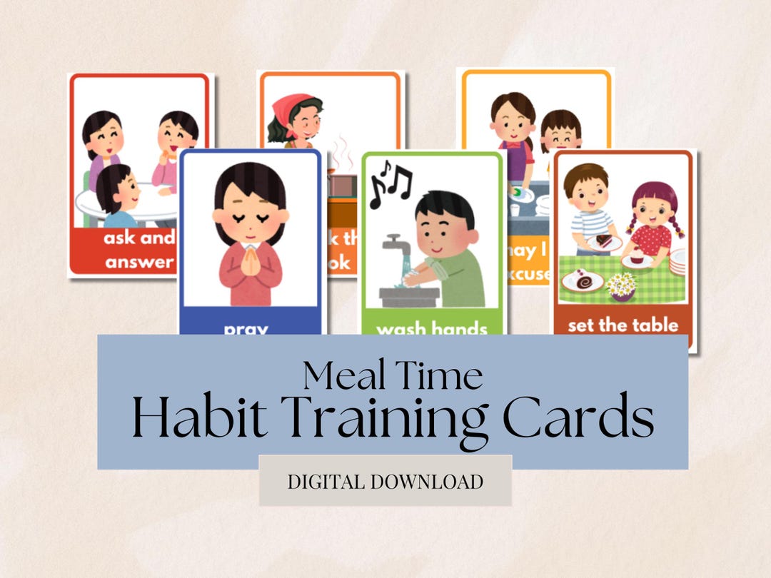Habit Training Manners for Kids Meal Time Routine Charlotte Mason ...