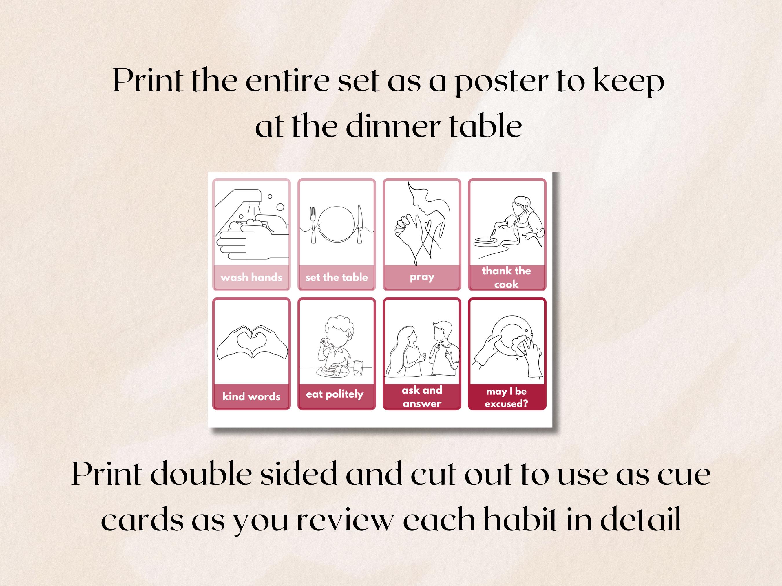 Habit Training Manners for Kids Meal Time Routine Charlotte Mason ...