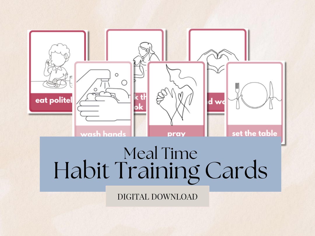 Habit Training Manners for Kids Meal Time Routine Charlotte Mason ...