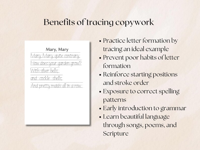 Handwriting Worksheet Printable Kindergarten Copywork First Grade ...