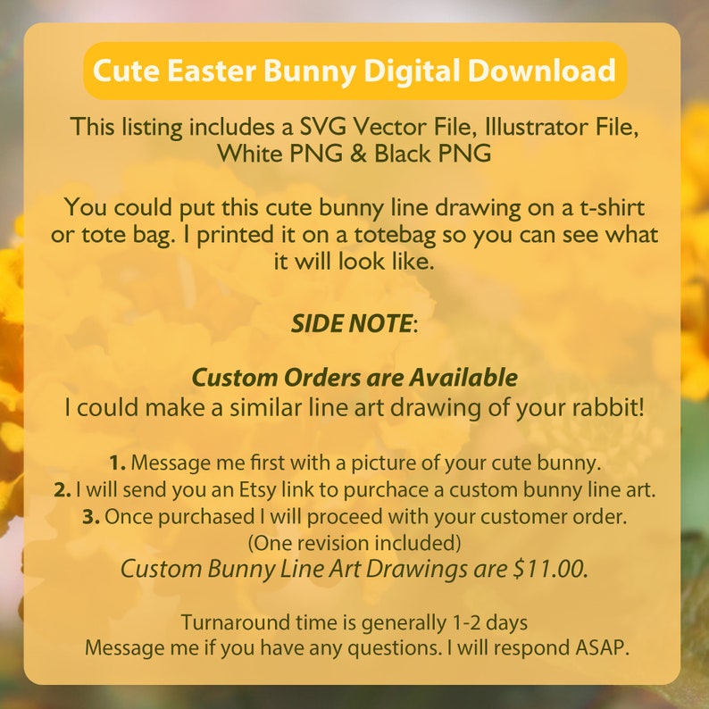 SVG Cute Bunny Rabbit Line Drawing SVG Clipart Digital Download Cutting ...