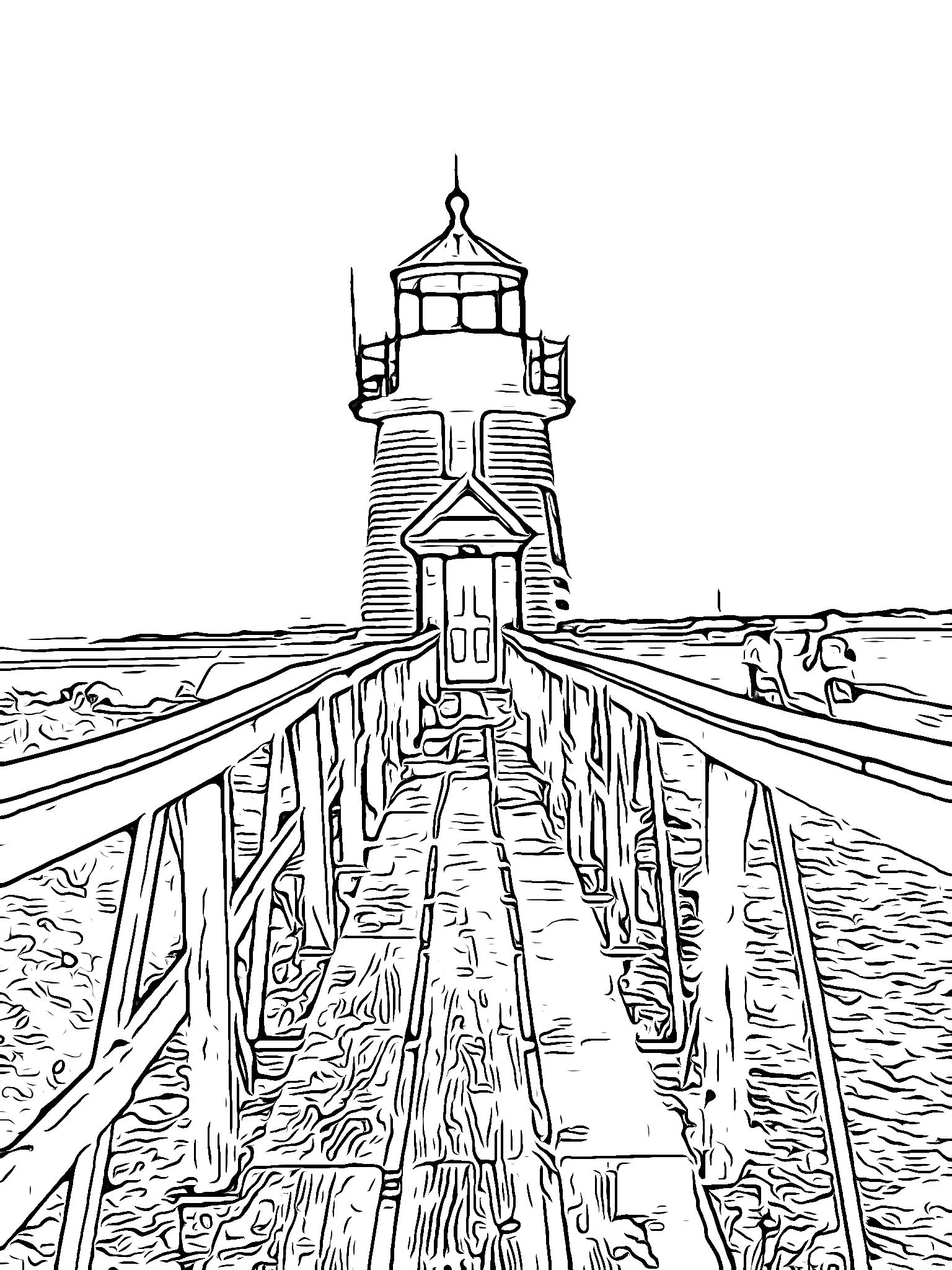 Digital Printable Coloring Pages for Adults Nantucket Island Digital ...