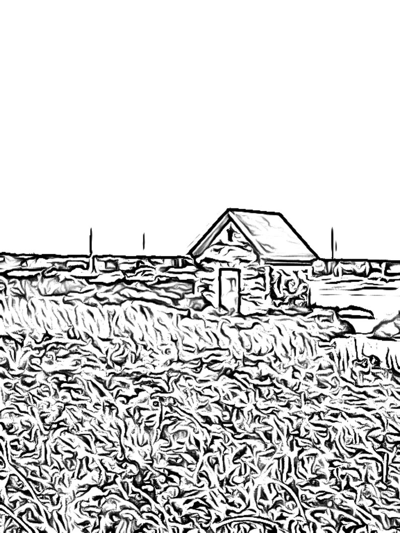 Digital Printable Coloring Pages for Adults Nantucket Island Digital ...