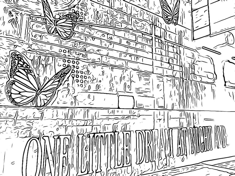 Nashville Instant Download Printable Coloring Pages for Adults, Digital ...