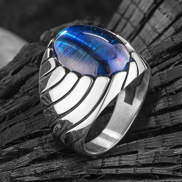 Mens Oval Tiger Eye Ring - Etsy