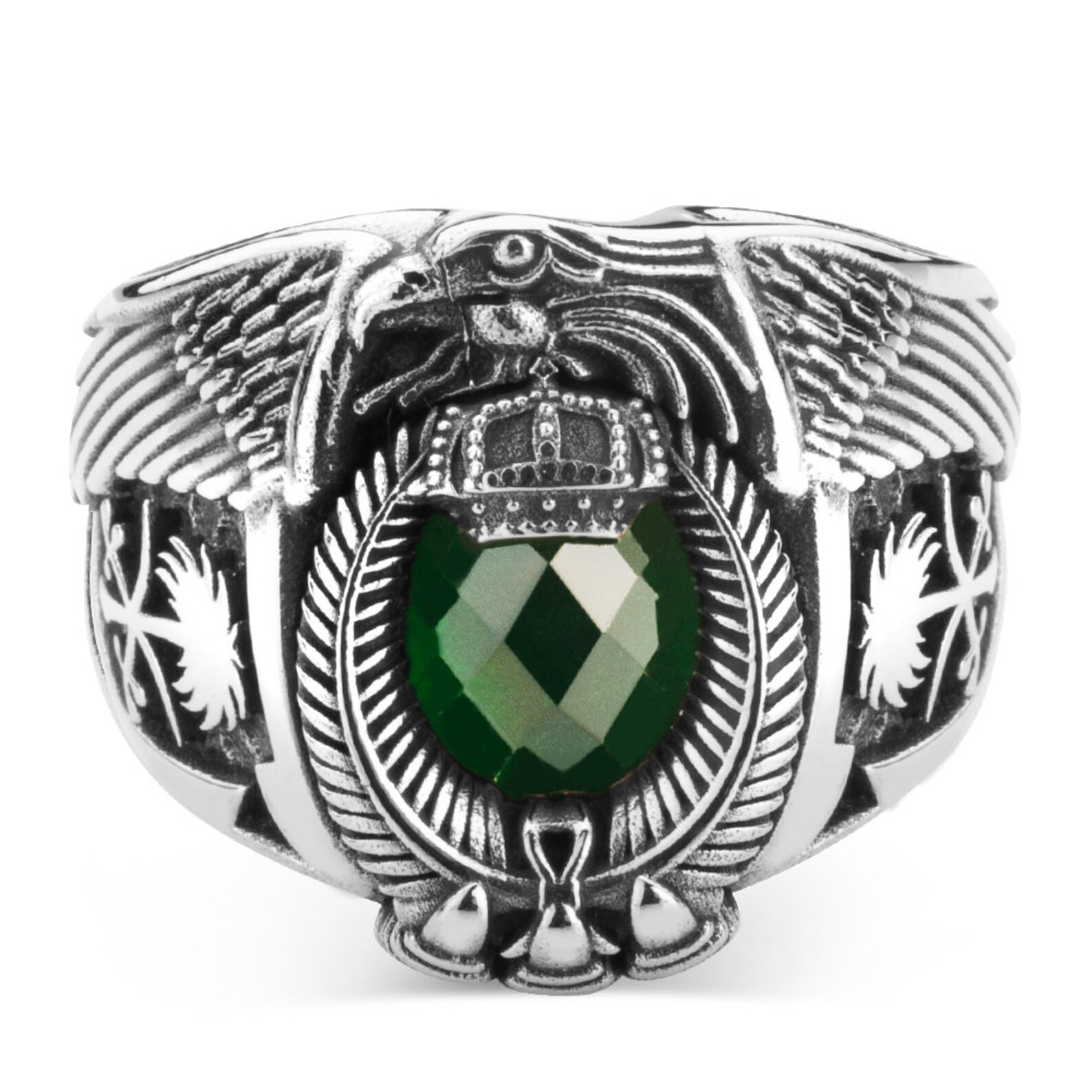 Saudi Arabia Silver Men Ring Emblem of Saudi Statement Ring | Etsy