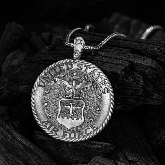 US Air Force Necklace United States Air Force 925 Silver - Etsy