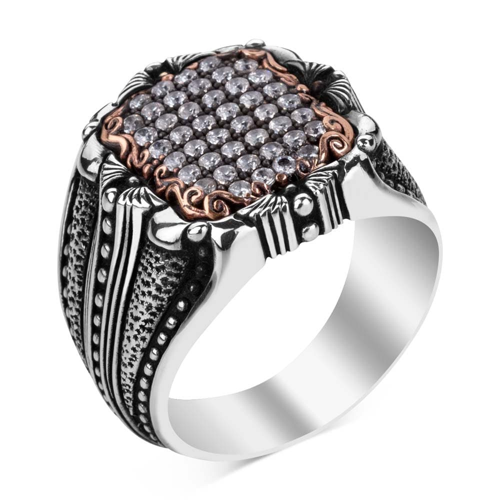 925 Sterling Silver Men Ring Turkish Handmade Silver Ring - Etsy