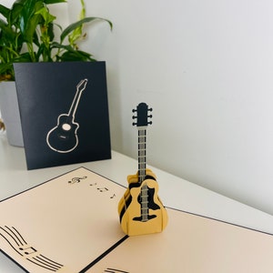 Guitar Music- Pop up 3D Card Special Occasion Hobby Birthday - Etsy