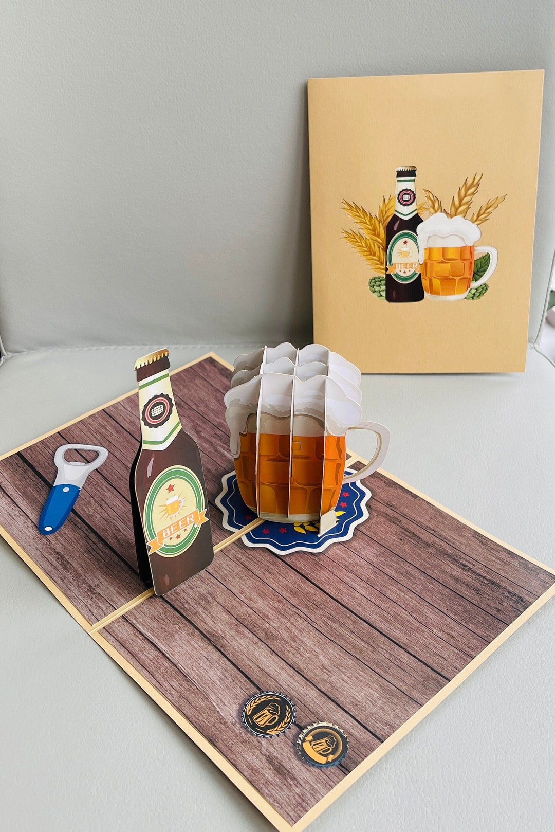 Beer - Pop up 3D Card Birthday Fathers Day Love Hobby - Etsy UK