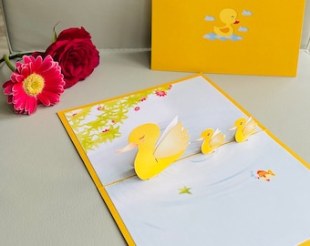 Crane Pop up 3D Card Special Occasion Hobby Fun Birthday | Etsy