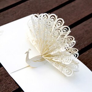 Peacock - Pop up 3D Card Special Occasion Birthday - Etsy