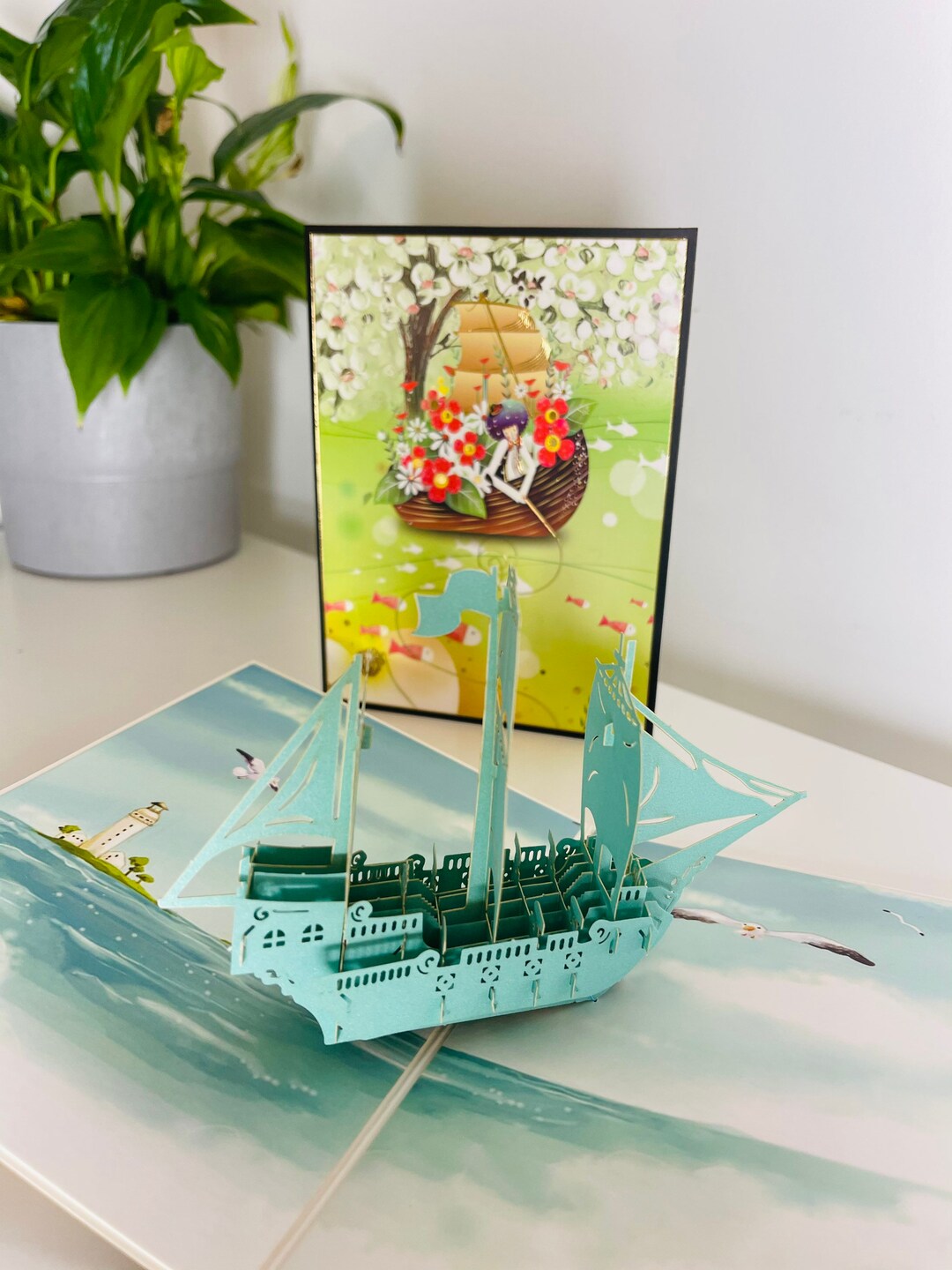 Boat Pop up 3D Card Special Occasion Hobby Fun Birthday - Etsy