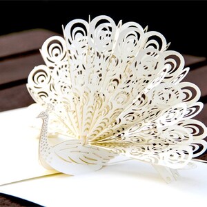 Peacock - Pop up 3D Card Special Occasion Birthday - Etsy